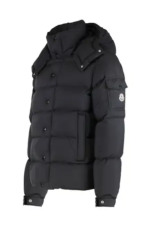 Moncler Maya Hooded Puffer Jacket - Black
