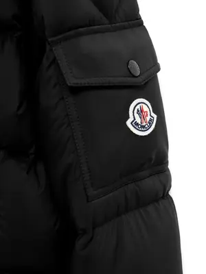 Moncler Maya Hooded Puffer Jacket - Black