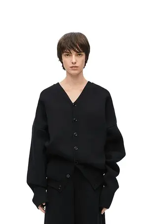 Loewe Wool Blend Draped Cardigan