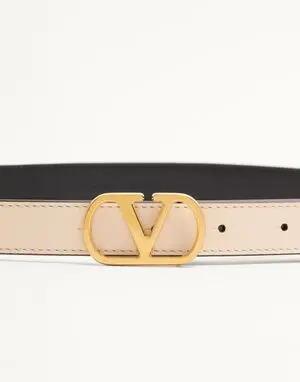 Valentino Garavani Vlogo Signature Buckled Belt - Ivory