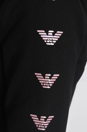 EA7 Logo Zip-up Hooded Casual Jacket