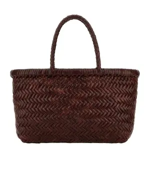Dragon Diffusion Flat Gora Mini Tote Bag - Brown