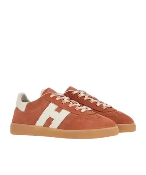 Hogan Round Toe Sneakers - Orange