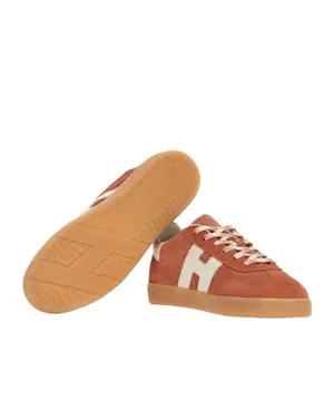 Hogan Round Toe Sneakers - Orange