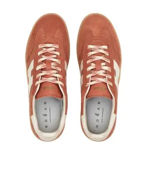Hogan Round Toe Sneakers - Orange