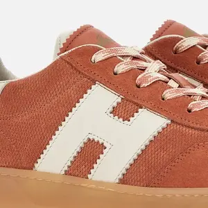 Hogan Round Toe Sneakers - Orange