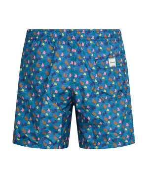 DRUMOHR Patterned Swim Shorts - Blue