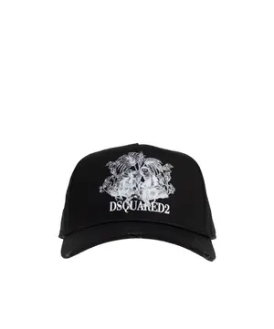 Dsquared2 Baseball Cap With Monkey Business Print