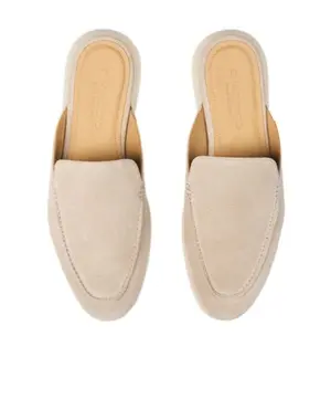 SCAROSSO Lucrezia Slip-on Mules In Suede
