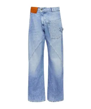 J.W.ANDERSON Twisted Workwear Denim Jeans - Light Blue