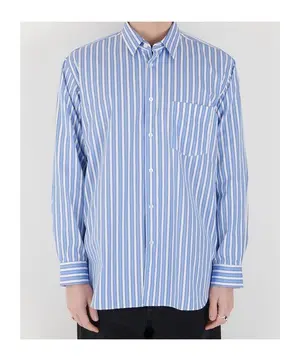 Comme Des Garçons Striped Shirt - Blue
