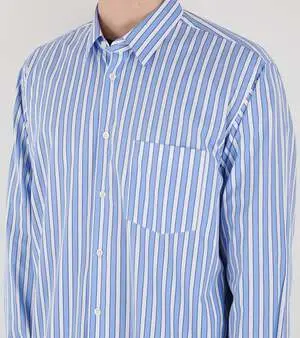 Comme Des Garçons Striped Shirt - Blue