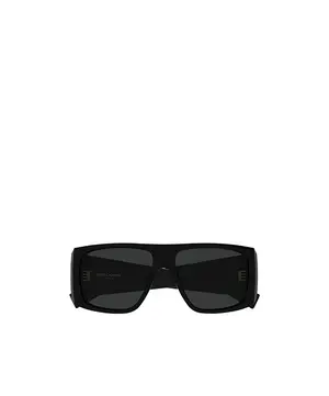 Saint Laurent Rectangle-frame Sunglasses - Black