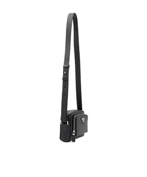 Prada Triangle Logo Crossbody Bag