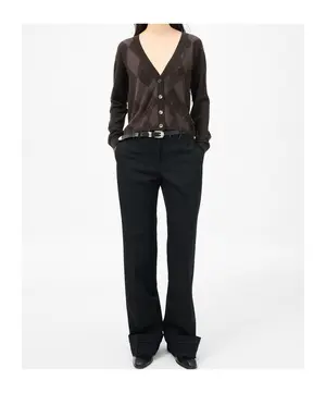 Our Legacy Ivy Argyle Cardigan - Black