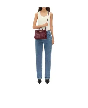 Bottega Veneta Andiamo Small Tote Bag - Red