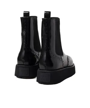 Miu Miu Round Toe Chelsea Boots