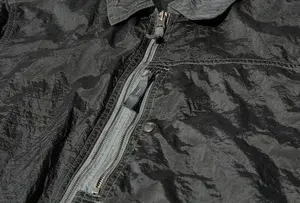 Stone Island Logo Patch Zip-up Overshirt