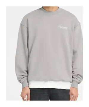 REPRESENT Logo Printed Crewneck Sweatshirt - Slate