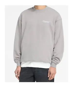 REPRESENT Logo Printed Crewneck Sweatshirt - Slate