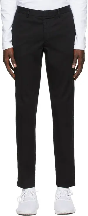 Hugo Boss Straight-leg Stretch-cotton Trousers