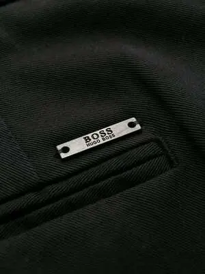 Hugo Boss Straight-leg Stretch-cotton Trousers
