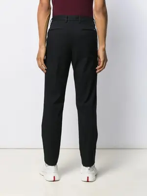 Hugo Boss Straight-leg Stretch-cotton Trousers