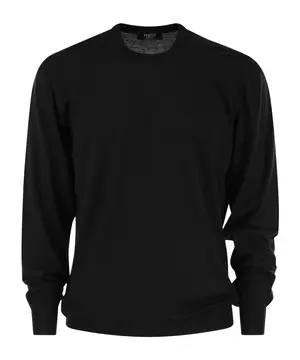 Fedeli Crew Neck Sweater - Black