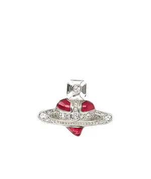 VIVIENNE WESTWOOD Diamante Embellished Heart Ring - Yellow