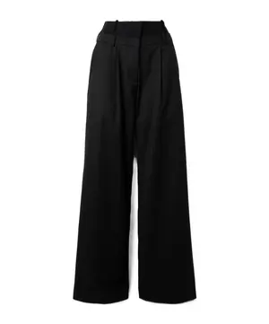 16Arlington Layered Pleated Wide-leg Pants