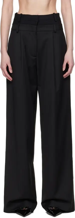 16Arlington Layered Pleated Wide-leg Pants