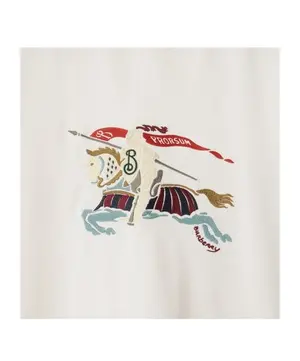 Burberry Embroidered Knight Cotton T-shirt