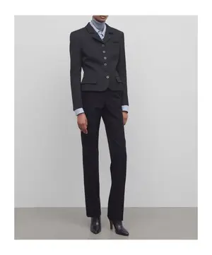 THE ROW Jesse Mid-waist Pleated Trousers