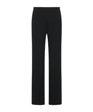 THE ROW Jesse Slim Cut Trousers - Black