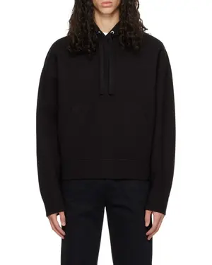AMI Paris Drop Shoulder Drawstring Hoodie