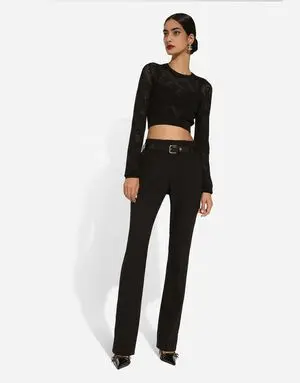 Dolce & Gabbana Dg Jacquard Cropped Top