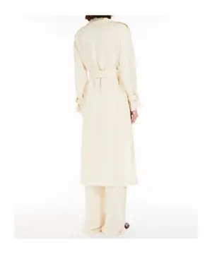 Max Mara Vieste Double-breasted Belted Coat - Beige