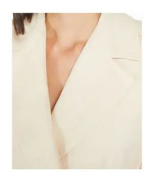 Max Mara Vieste Double-breasted Belted Coat - Beige