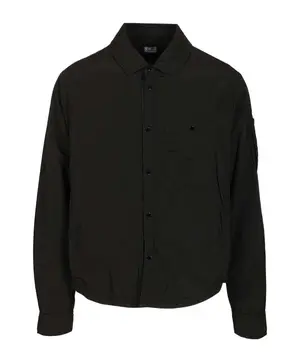 C.P. COMPANY Chrome R Padded Overshirt Jacket - Black