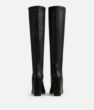 Bottega Veneta Pointed Toe Knee-high Boots With Thick Heel