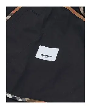Burberry Cotton Hooded Jacket With Check Lining