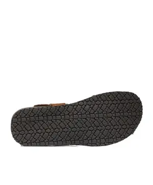 SCAROSSO Massimo Suede Sandals - Tan