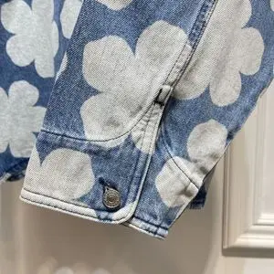 Kenzo Hana Dots" Denim Polo Shirt