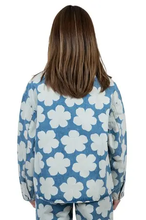 Kenzo Hana Dots" Denim Polo Shirt