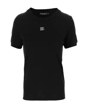 Dolce & Gabbana Logo Plaque Crewneck T-shirt - No