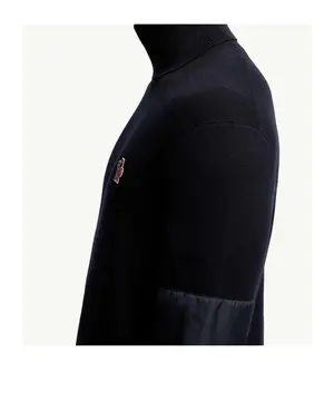 Moncler Logo Embroidered Turtleneck Jumper