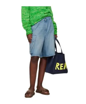 J.W.ANDERSON Wide Leg Cargo Denim Shorts