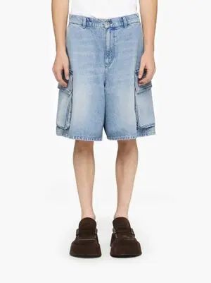J.W.ANDERSON Wide Leg Cargo Denim Shorts