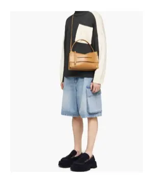 J.W.ANDERSON Wide Leg Cargo Denim Shorts