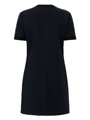 Gucci Textured Tweed Dress With Interlocking G Buttons